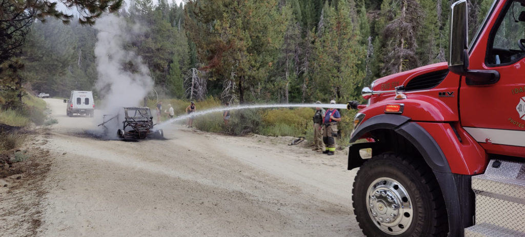 UTV Bursts into Flames/ Lowman House Fire - The Idaho World